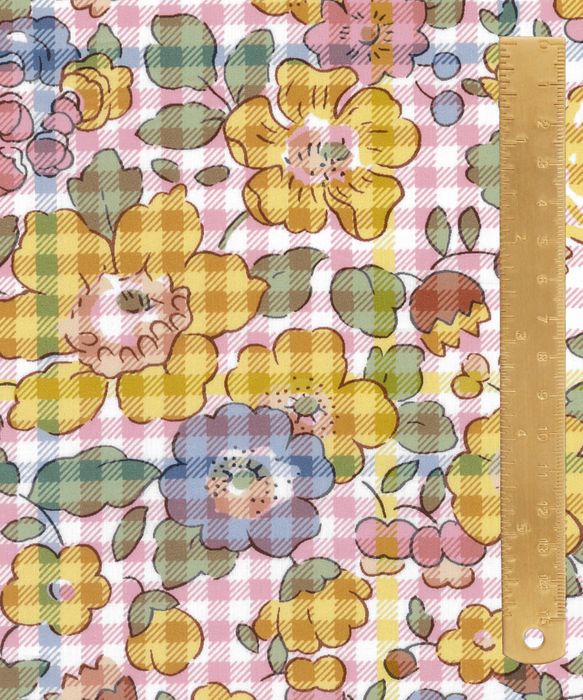 LIBERTY TANA LAWN SS26 - FLORAL REBELLION BETSY CHECK A – QSQuilting