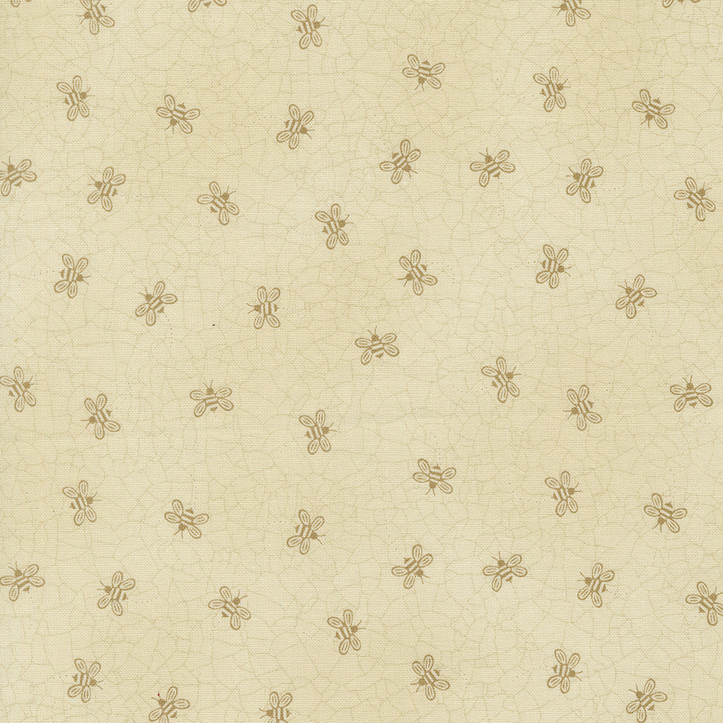 Bloom and Grow Linen Tan Bees – QSQuilting