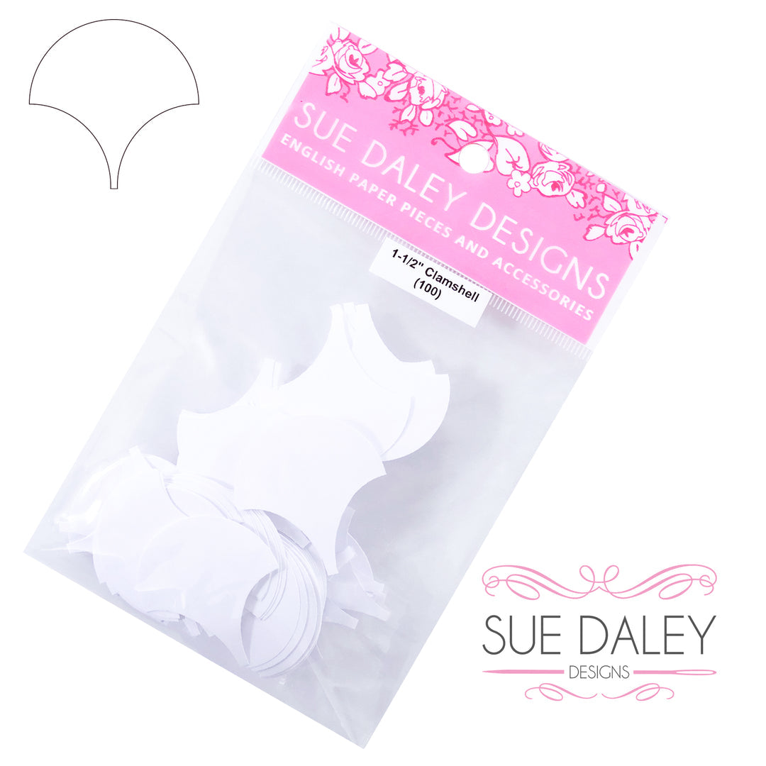 English Paper Piecing Sue Daley Designs - Clamshell – QSQuilting