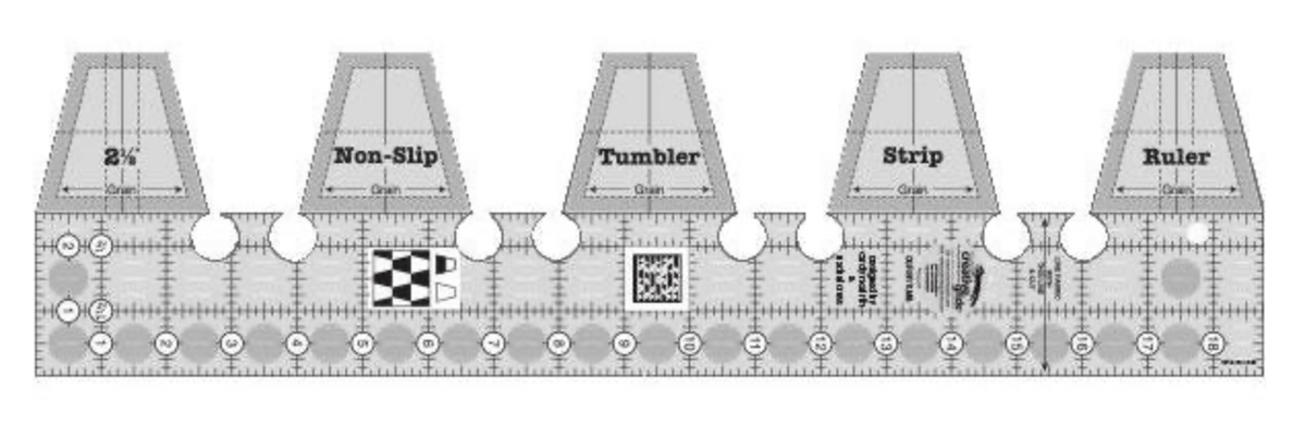 Tumbler Single Strip Ruler – QSQuilting
